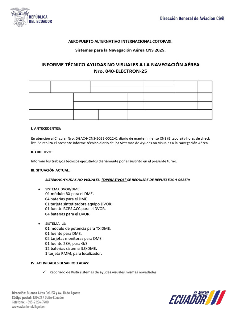 INF TEC 10 ABR 2025 SL-signed | PDF | Aviación | Seguridad de la aviación