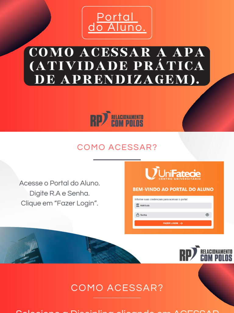 Guia para Acessar a APA no Portal do Aluno | PDF