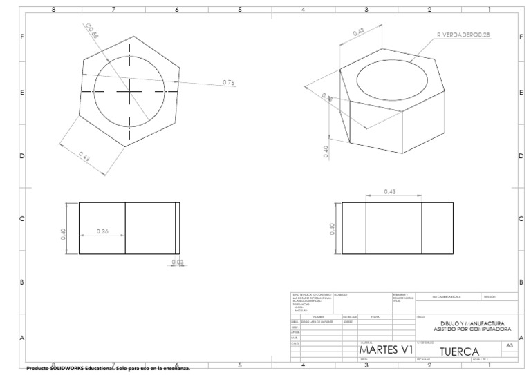 Tuerca Plano - 2058387 | PDF