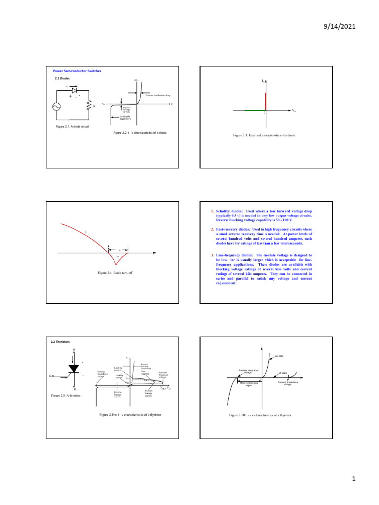 Power Semiconductor Switches Overview | PDF | Mosfet | Field Effect ...