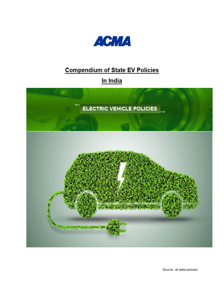 State Electric Vehicle Policies in India | PDF | Electric Vehicle ...