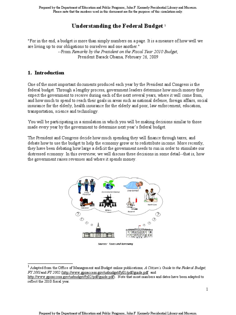 Federal Budget Simulation Guide | PDF | United States Federal Budget ...