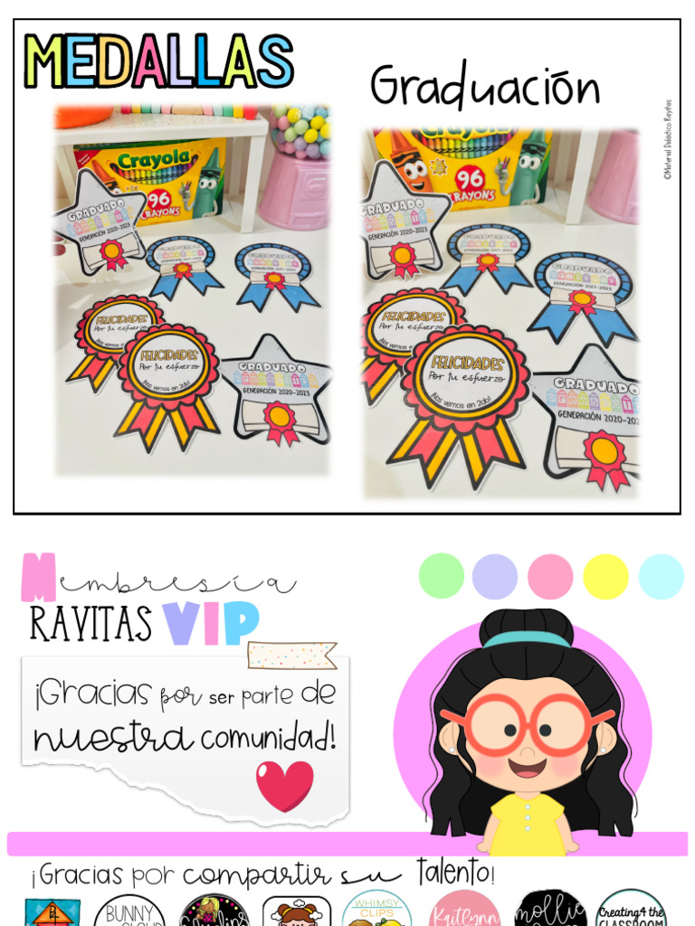 Medallas de Graduación Imprimibles | PDF