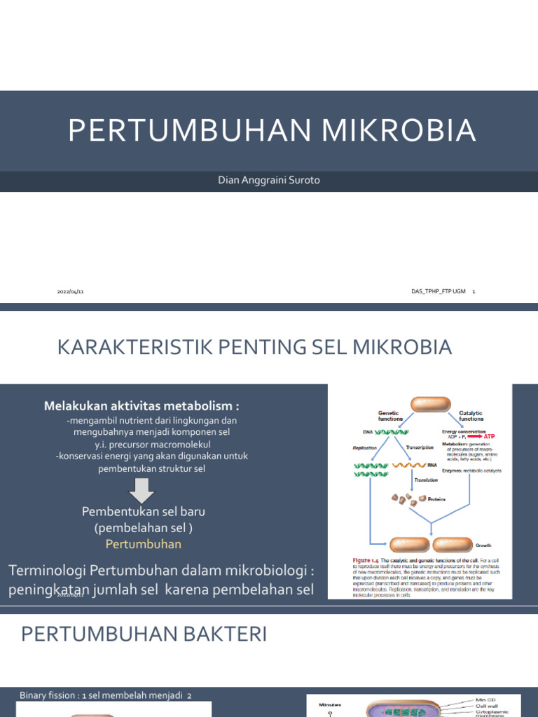 Pertumbuhan Mikrobia - MU2022 | PDF