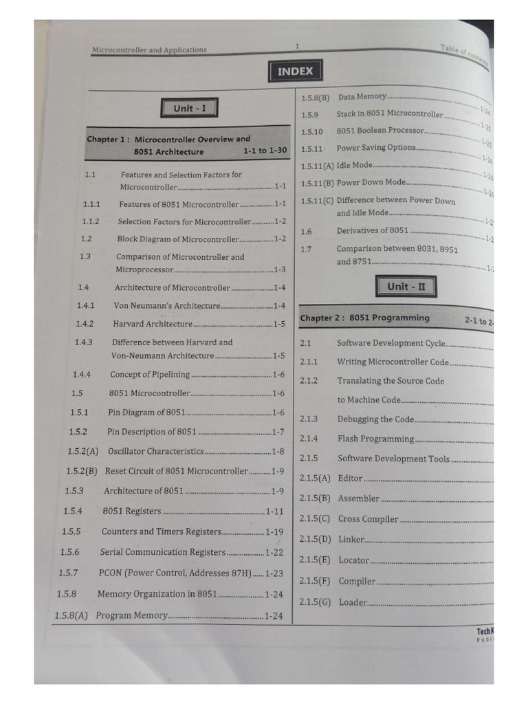 Maa Unit 1 | PDF | Microcontroller | Central Processing Unit