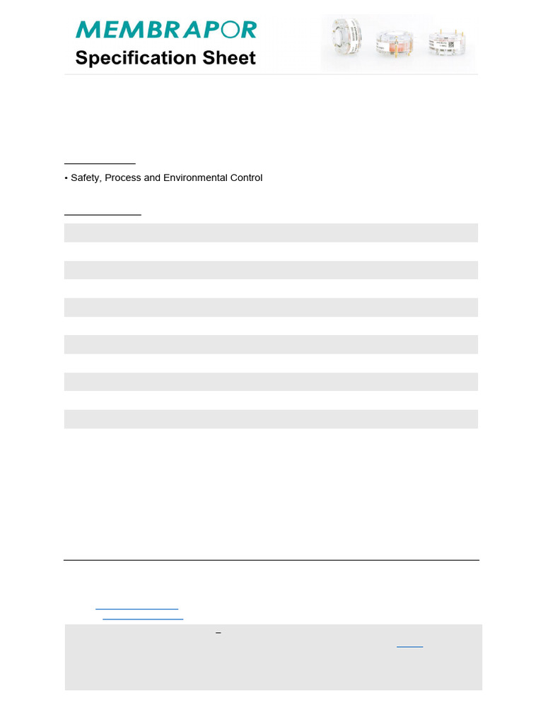 Sulfur Dioxide Gas Sensor SO2 S 100 | PDF | Sulfur Dioxide | Sensor