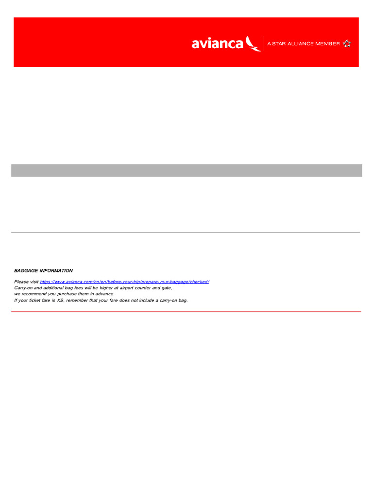 Salome Munoz Flight Itinerary | PDF