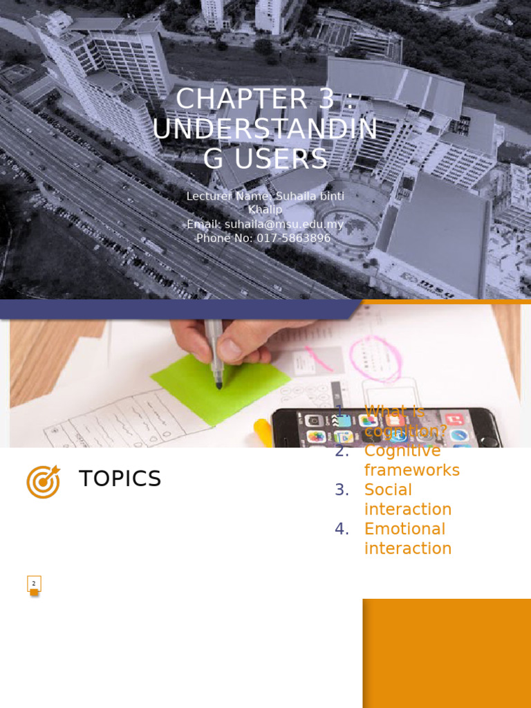 Chapter3 Understanding User | PDF | Cognition | Human–Computer Interaction