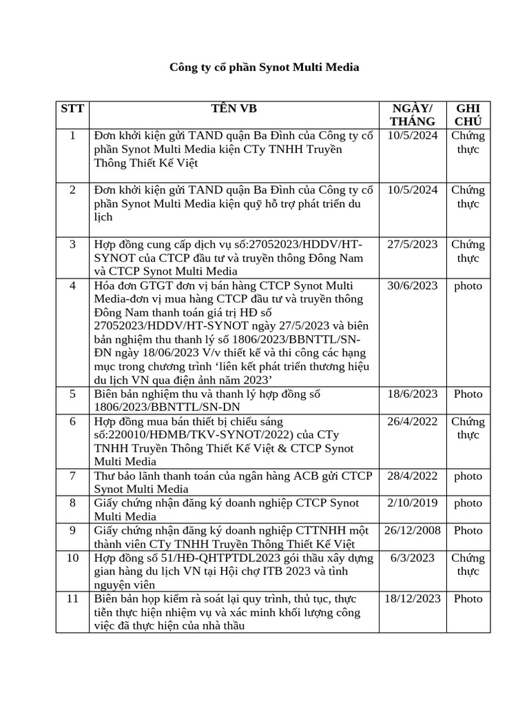 CTCP Synot Multi Media | PDF