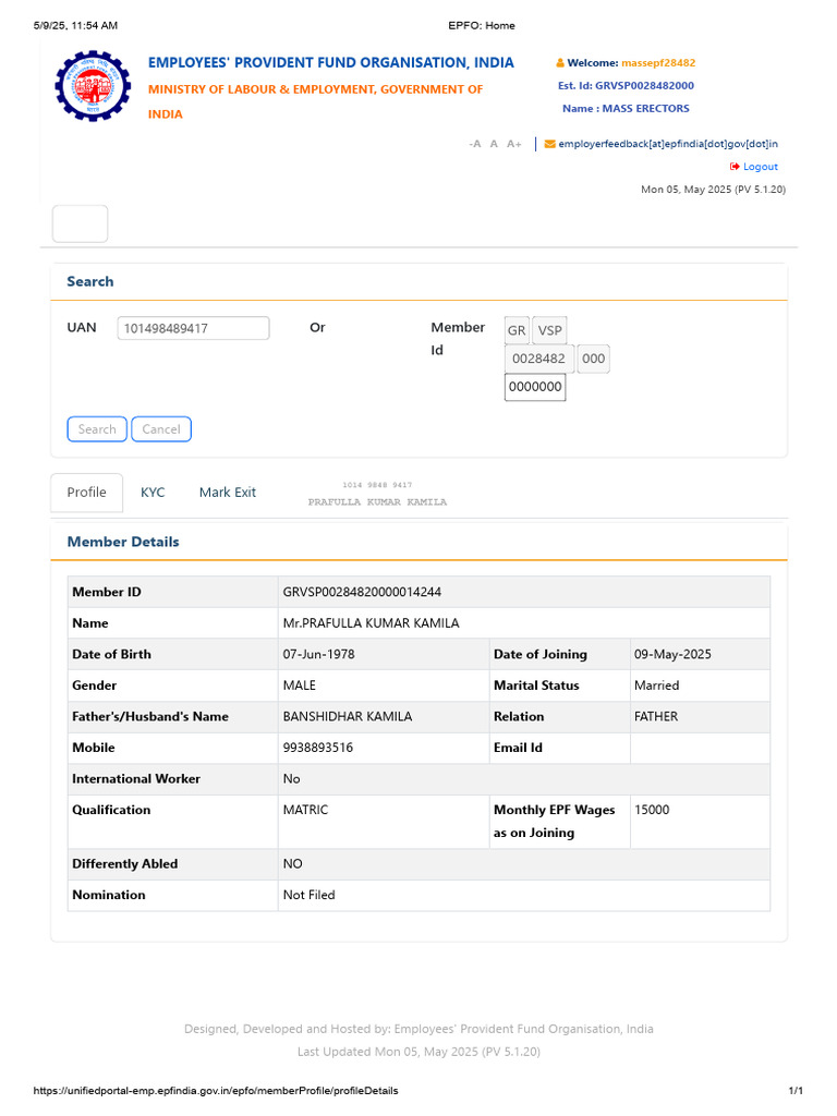 Prafulla Kumar Kamila Uan | PDF | Employment Compensation | Government ...