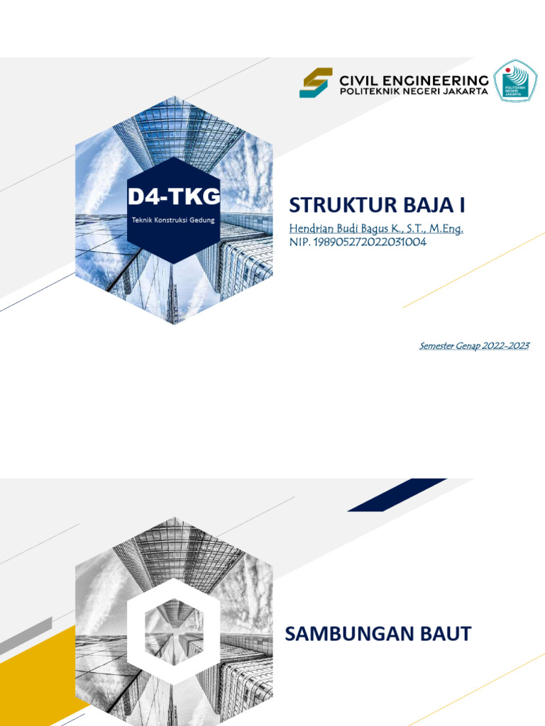 Tabel Sambungan Baut Baja WF | PDF