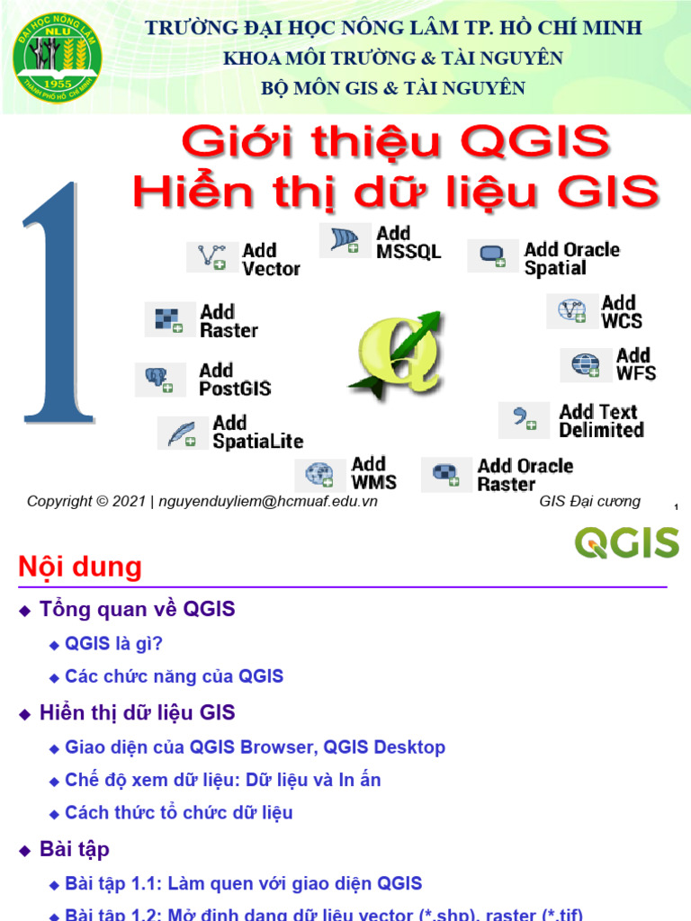 GIS - TH1 - QGIS, Hien Thi | PDF