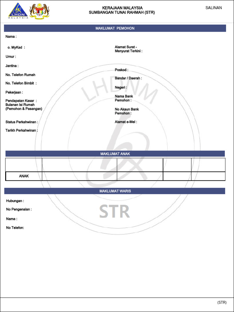 STR Sample - Educational Purposes | PDF