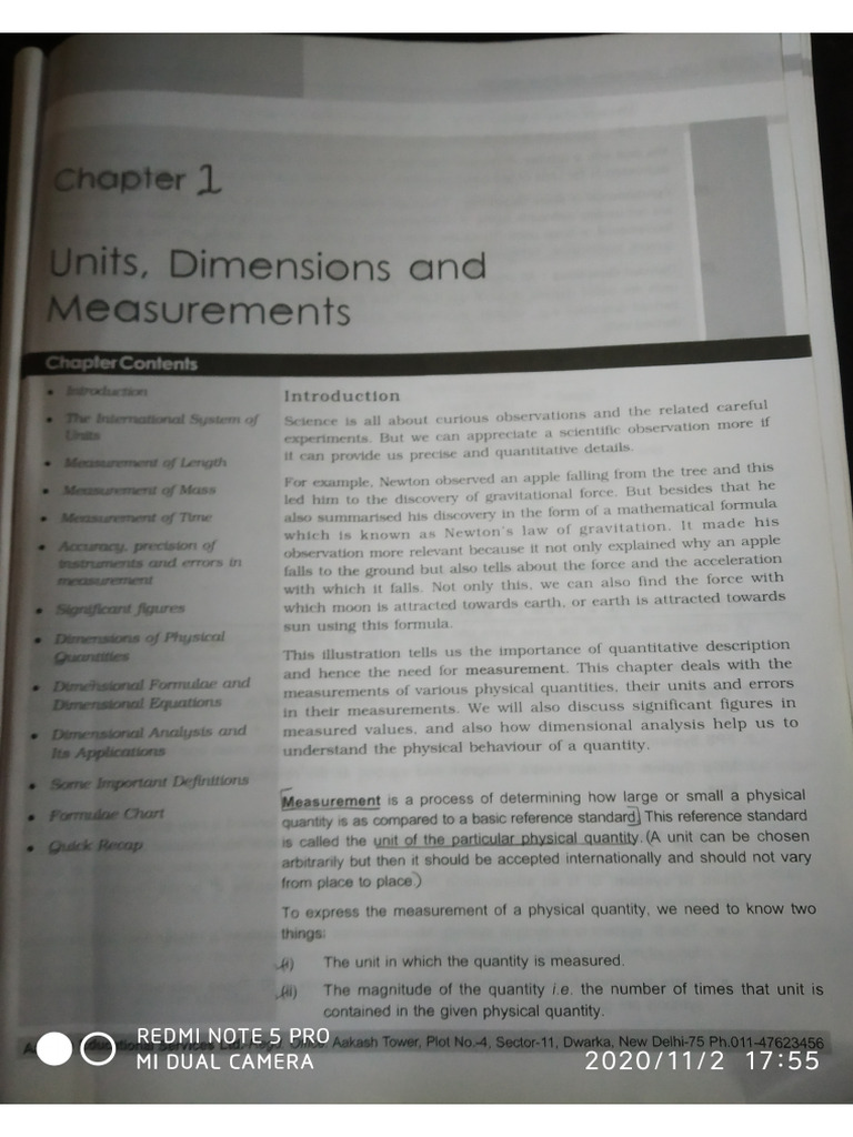 Aakash Measurement Notes | PDF