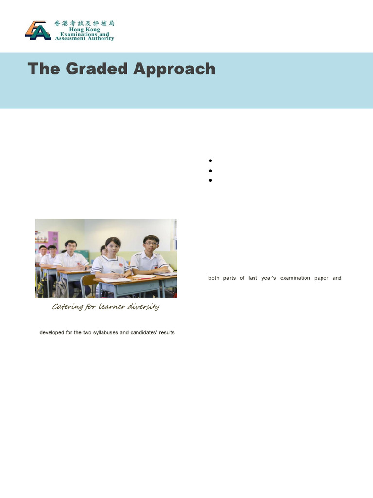 HKDSE English Exam Graded Approach Guide | PDF | Student Assessment And ...