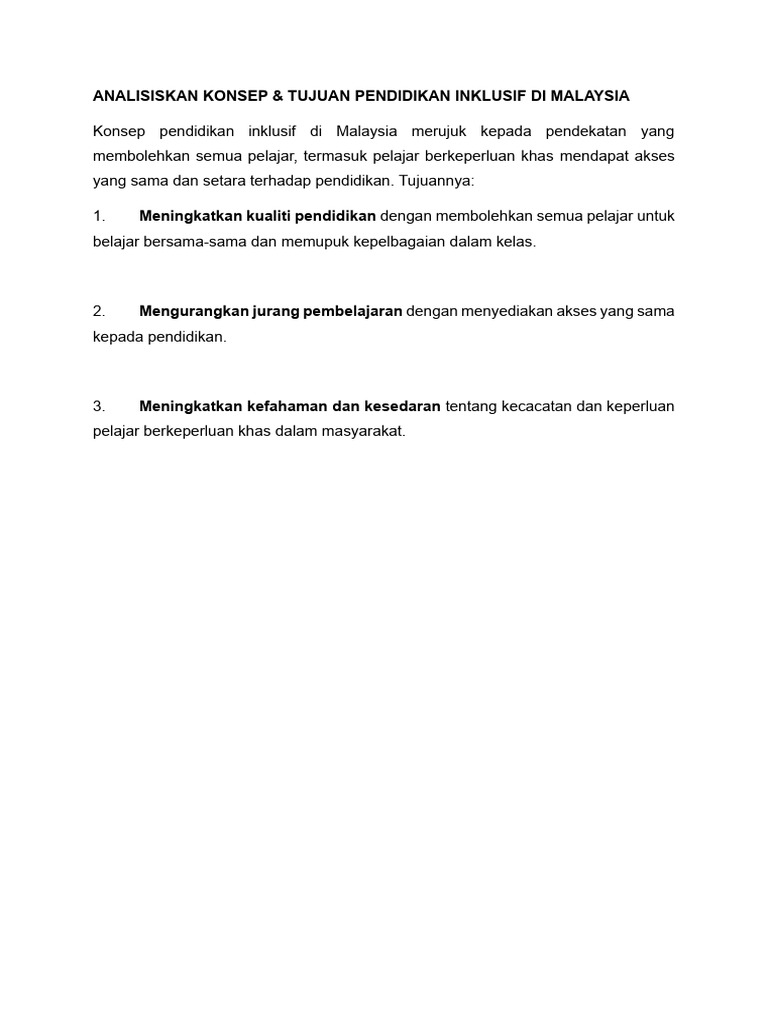 Nota Inklusif Ringkas PDF | PDF