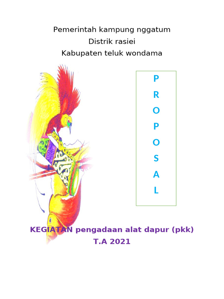 Cover Proposal PKK | PDF