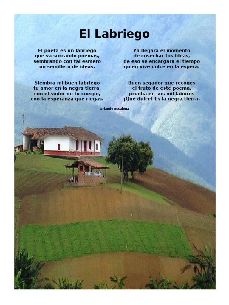 Poema El Labriego | PDF