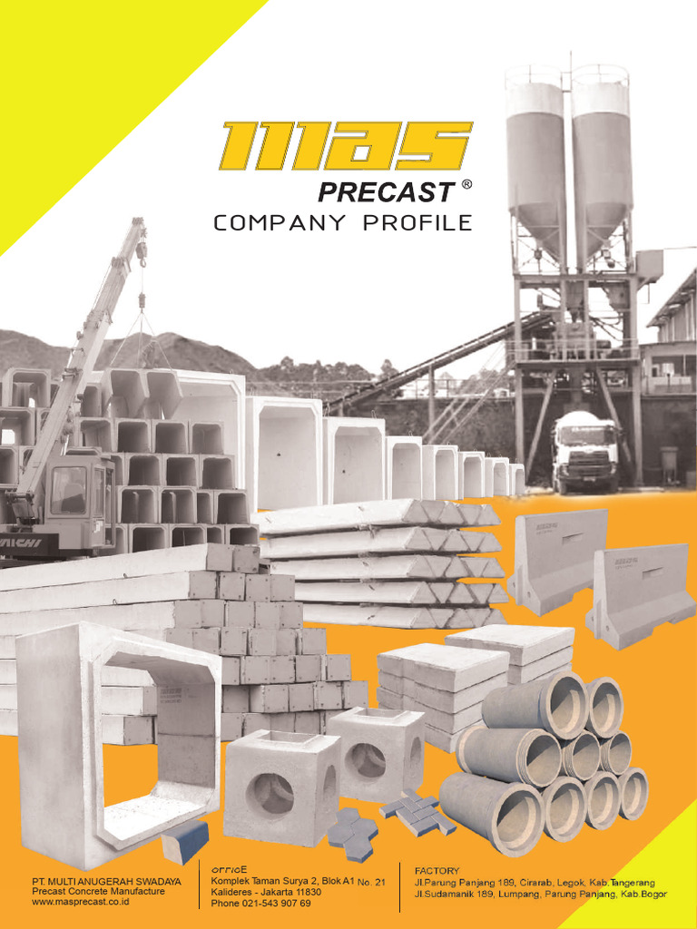 Company Profile Mas | PDF | Precast Concrete | Concrete