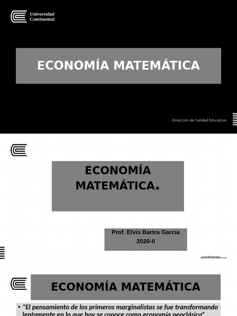 HE - León Walras - Econ. Matemática - 2020-I | PDF | Economía ...