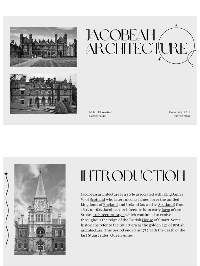 Jacobean architecture - Home page | PDF