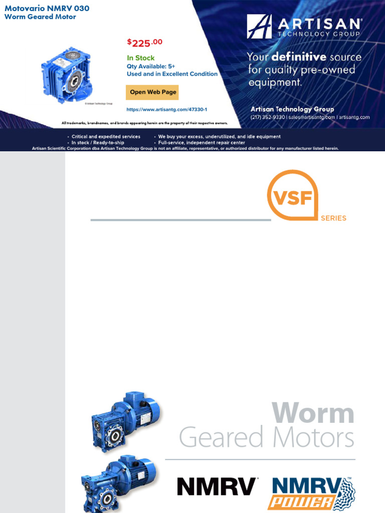 Motovario NMRV 030 Datasheet | PDF | Gear | Mechanical Engineering