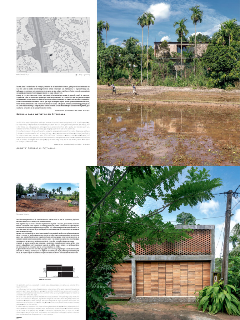Refugio Artístico en Pittugala, Sri Lanka | PDF | Materiales de ...