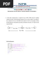 Pi Model of Transmission Line Analysis | PDF | Transmission Line ...