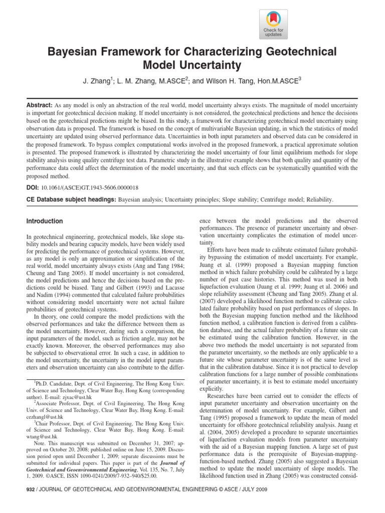 2009_Journal of Geotechnical and Geoenvironmental Engineering_Bayesian Framework for ...
