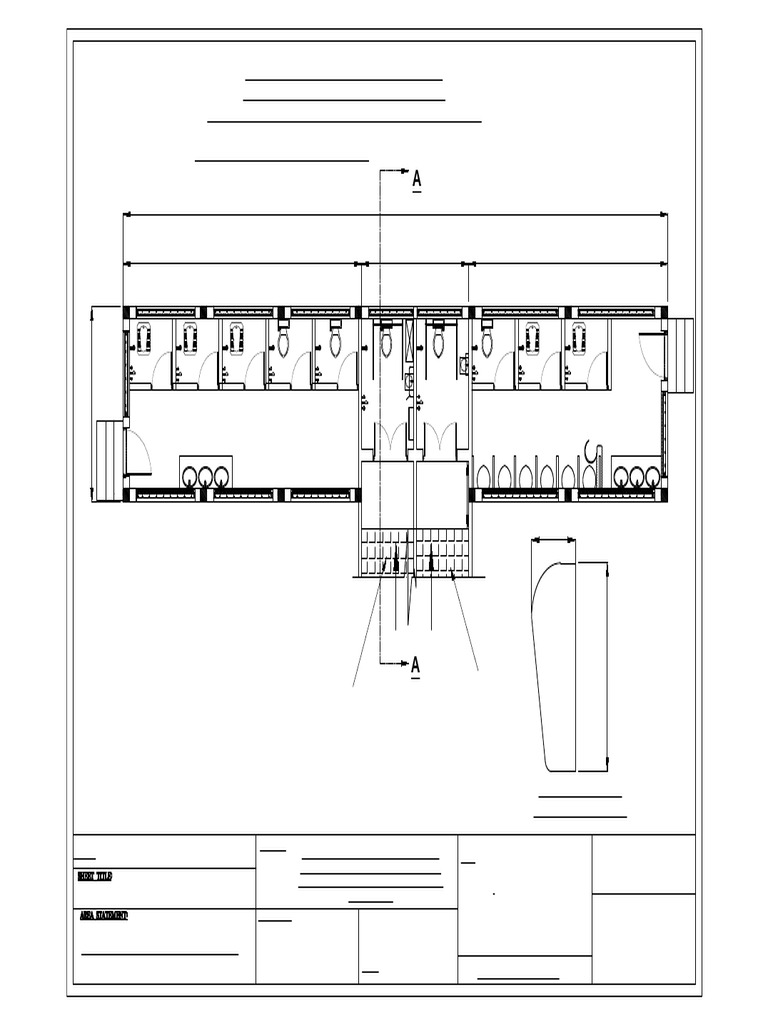 High School Toilet Block Design Plan | PDF | Building Engineering | Toilet