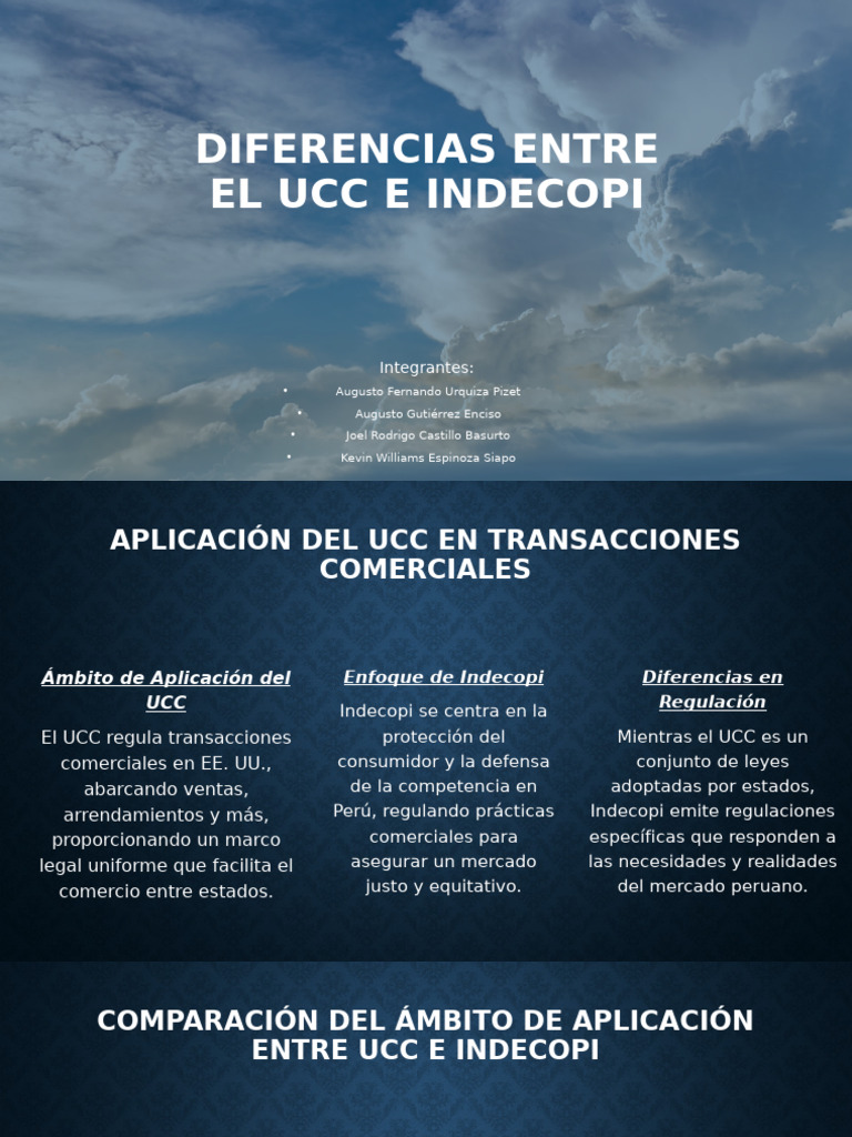 Diferencias Entre El UCC e Indecopi | PDF | Los consumidores | Protección al Consumidor