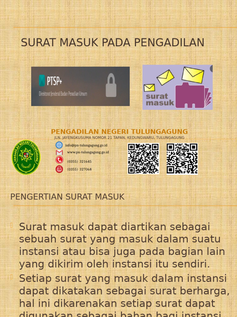 Prosedur Pengelolaan Surat Masuk | PDF