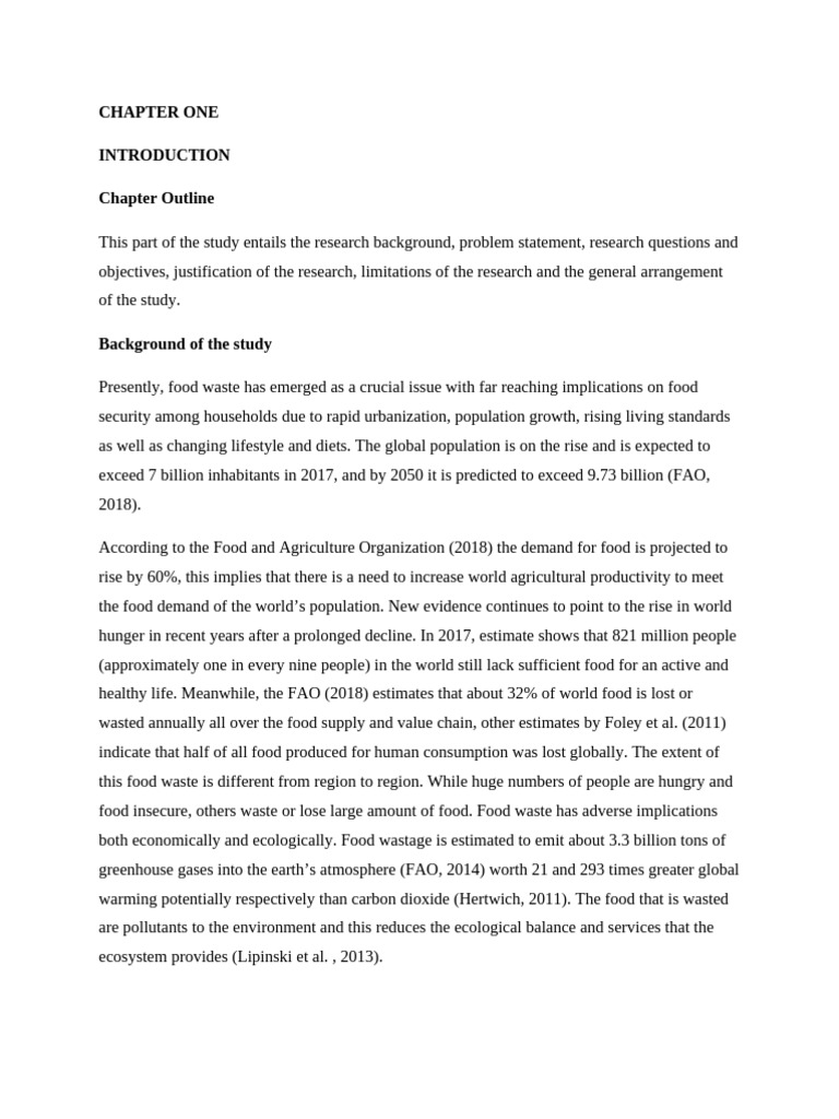 Impact of Food Waste on Household Security | PDF | Food Security ...