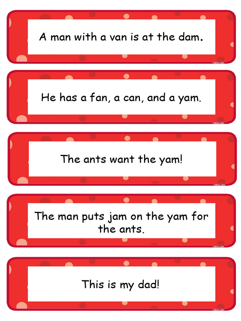 Story Sentences | PDF