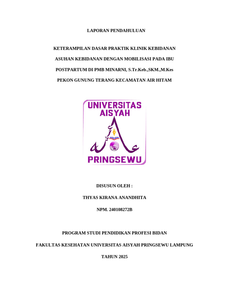 LP KDPK Mobilisasi Thyas | PDF