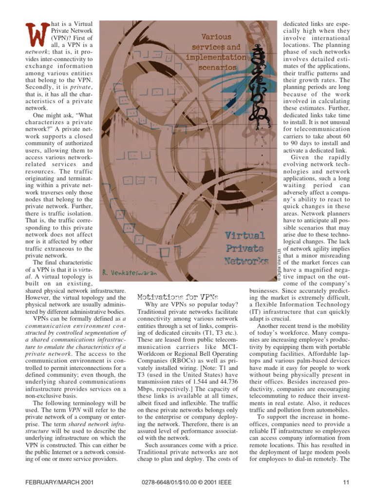 Virtual Private Networks | PDF | Virtual Private Network | Computer Network