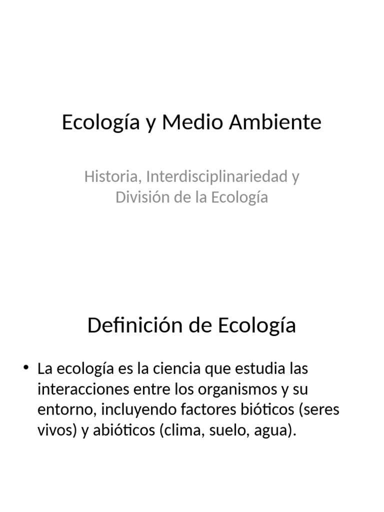 Ecologia Medio Ambiente Extensa | PDF
