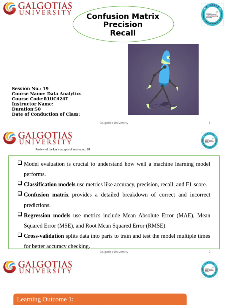 Precision and Recall in Model Evaluation | PDF | Sensitivity And ...