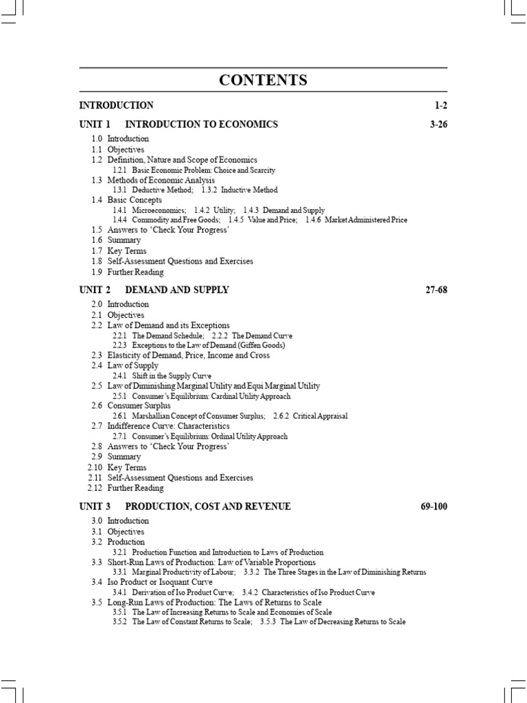 Micro - Economics - Unit 1 2 3 | PDF | Economics | Monopoly
