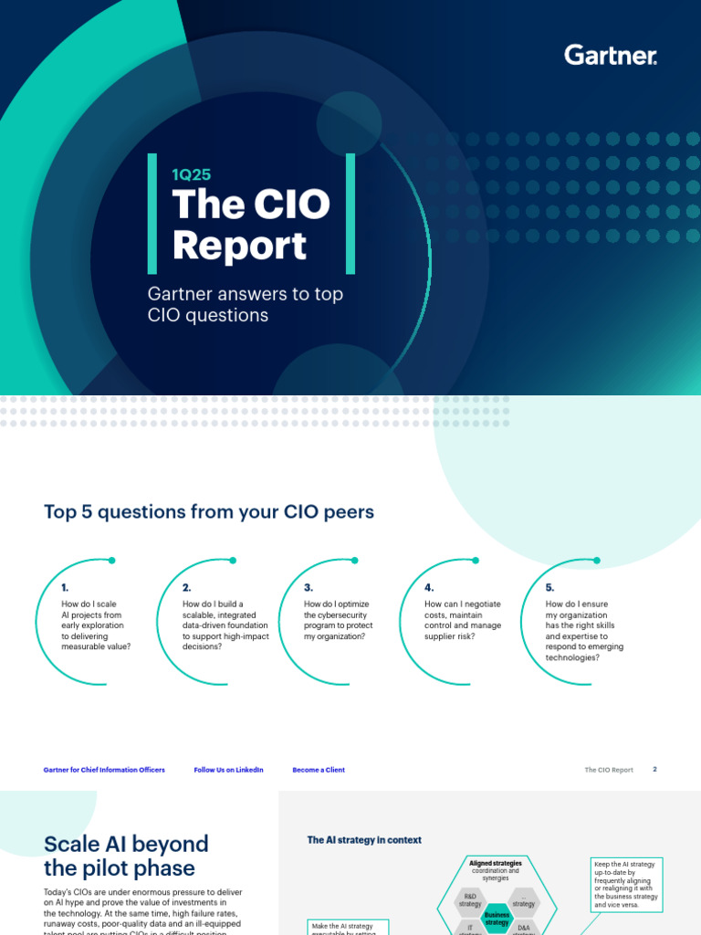 2025 Q1 CIO Report - Gartner | PDF | Chief Information Officer ...