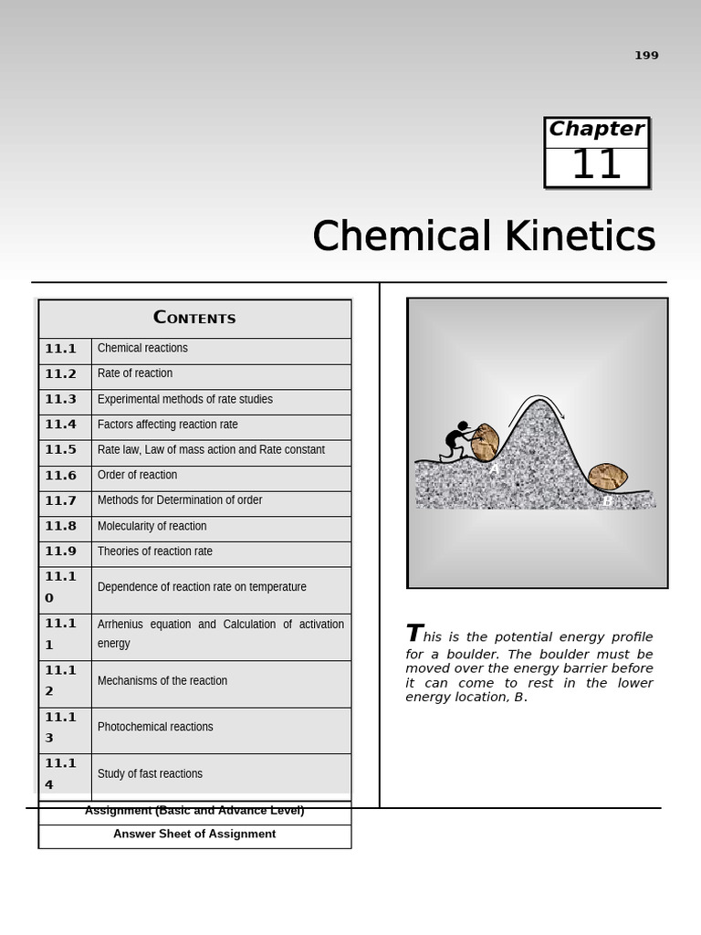 CHEMICAL KINETICS-Part-I - (Final) - E | PDF | Reaction Rate | Chemical ...