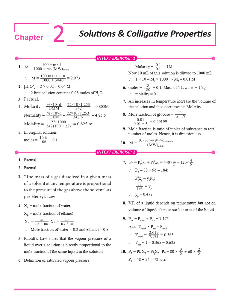 2 - Sol - Col Properties (Engg) Sol | PDF | Applied And ...