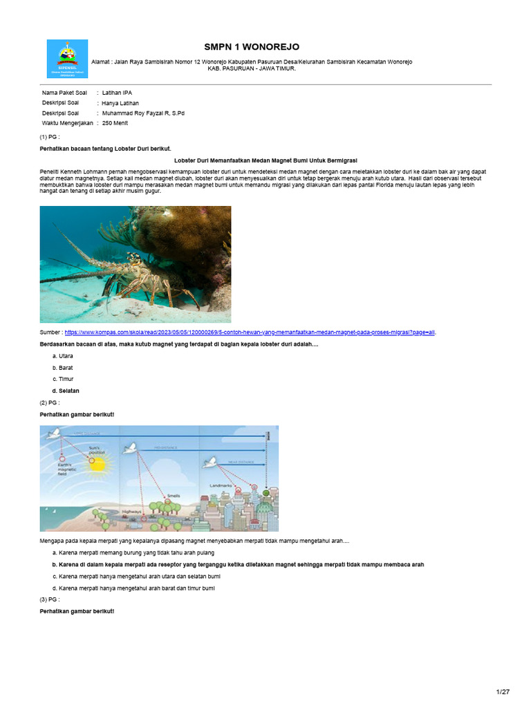 Latihan Soal ASAJ - 2025 | PDF