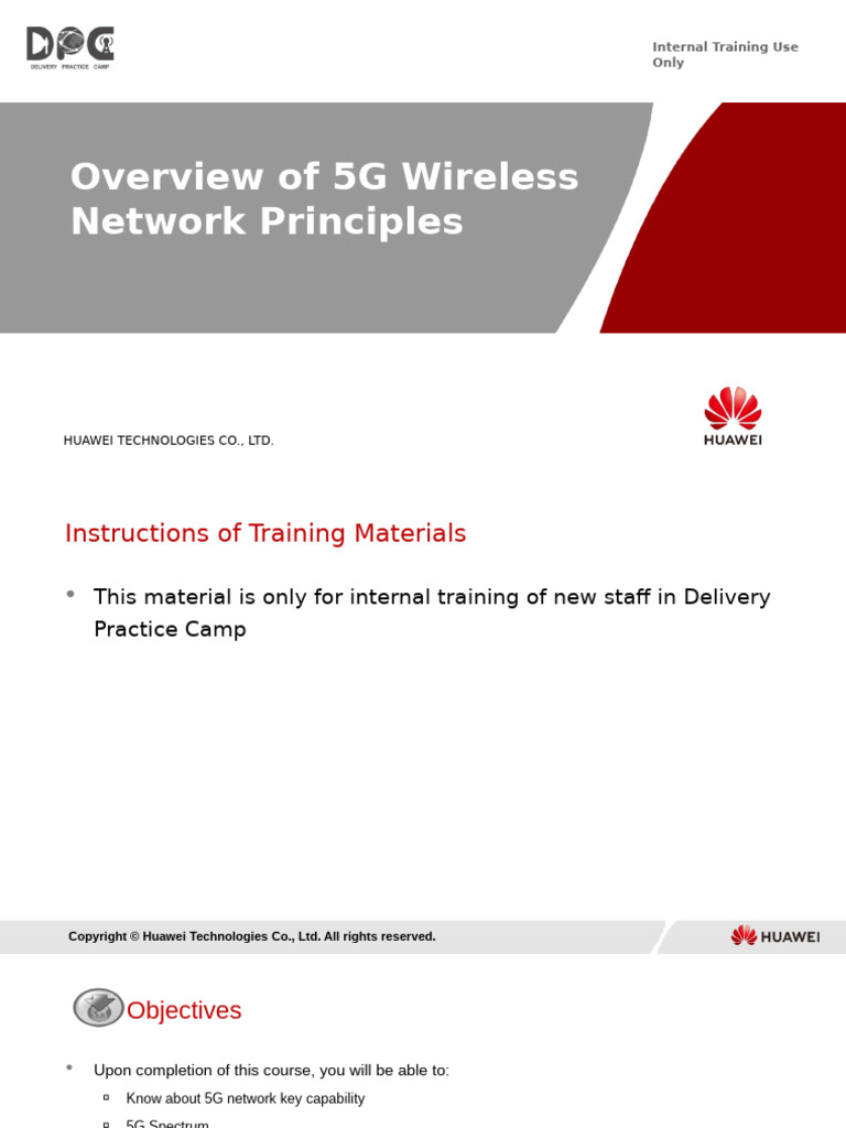 1-Overview of 5G Wireless Network Principles ISSUE 1.00 | PDF | Duplex ...