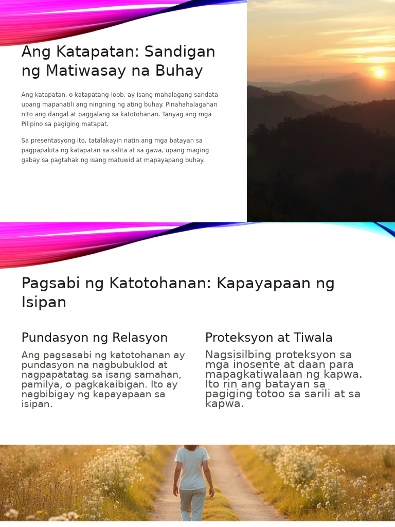 EsP8 Q4 W1 Ang Katapatan Sandigan Ng Matiwasay Na Buhay | PDF