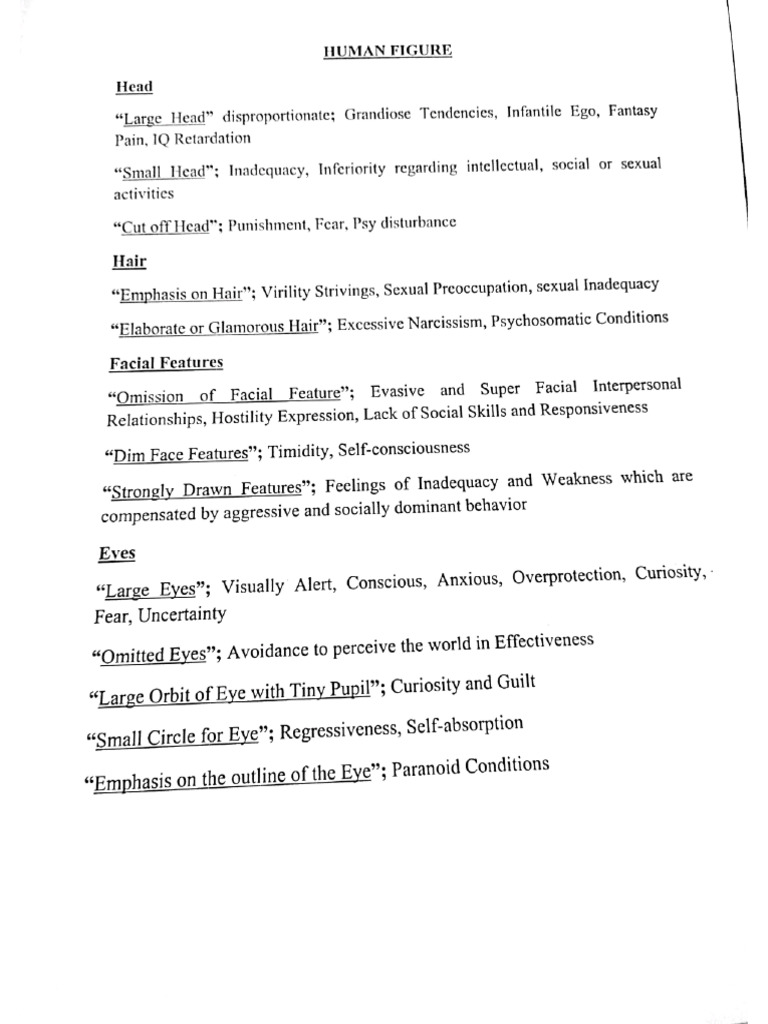 HTP Interpretation | PDF