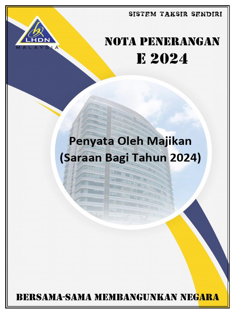 Nota Penerangan E2024 | PDF