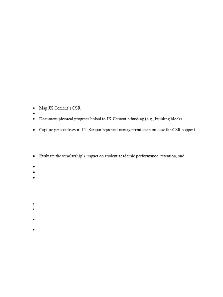 Impact Assessment Scope: IIT Kanpur 2025 | PDF