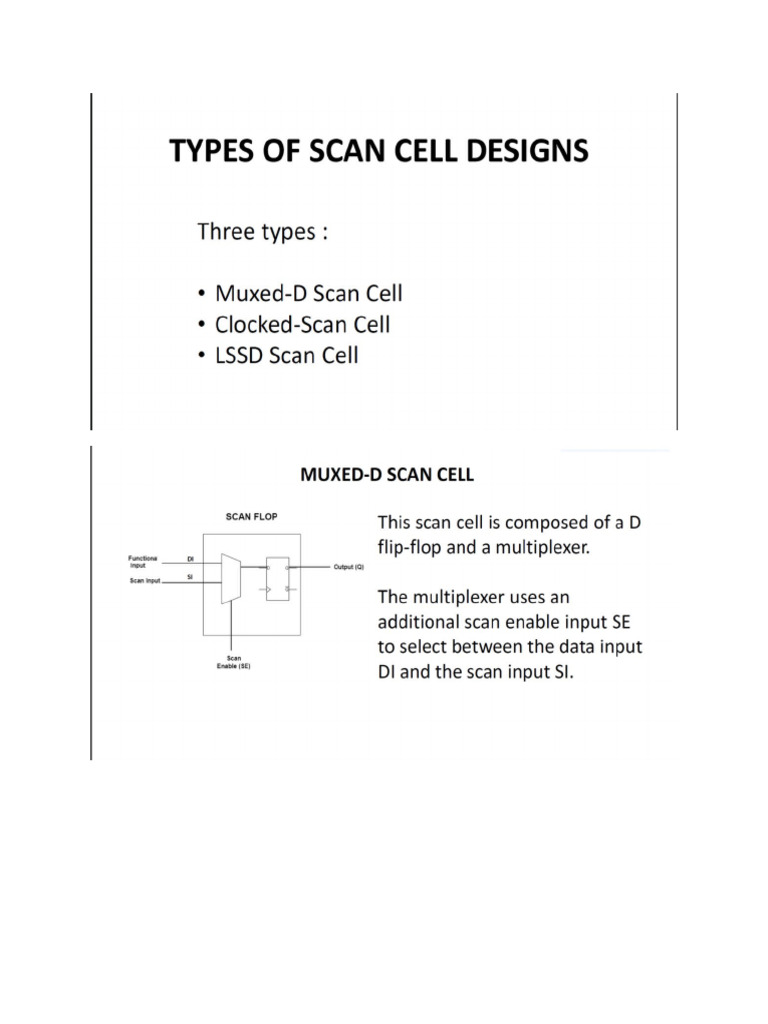 Types of Scan Cells | PDF