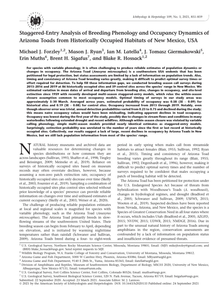 Staggered Entry Analysis of Breeding Phe | PDF | Confidence Interval ...